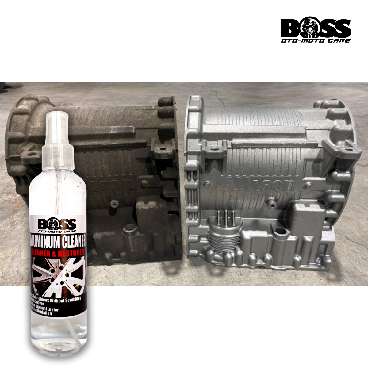 ALUMINUM CLEANER SPRAY BOSS FOR WHEELS AND ALL ALUMINUM MATERIALS FOR ...