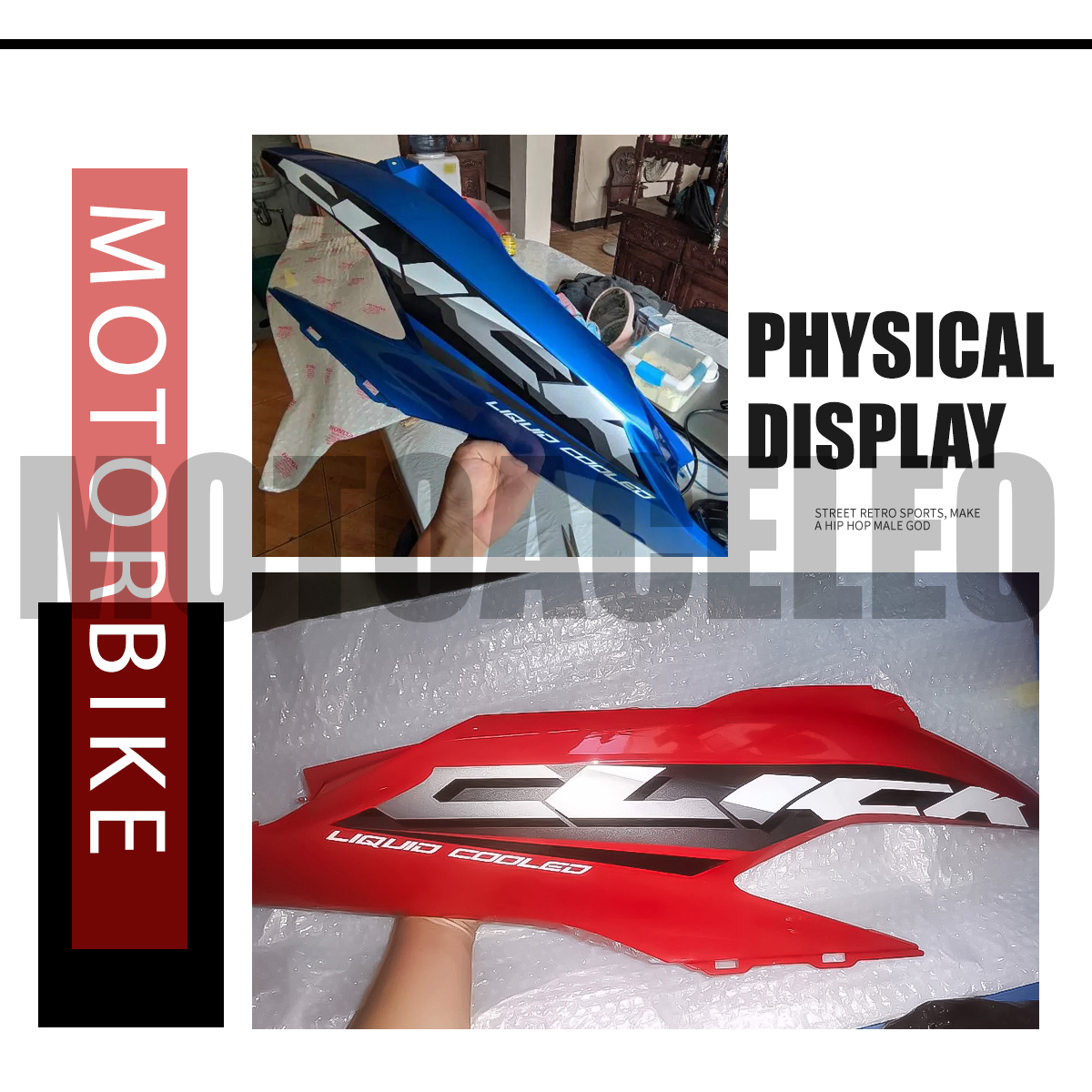 Motorcycle Body Cover Click 125i 150i V2 (2021-22 model) Honda Genuine ...