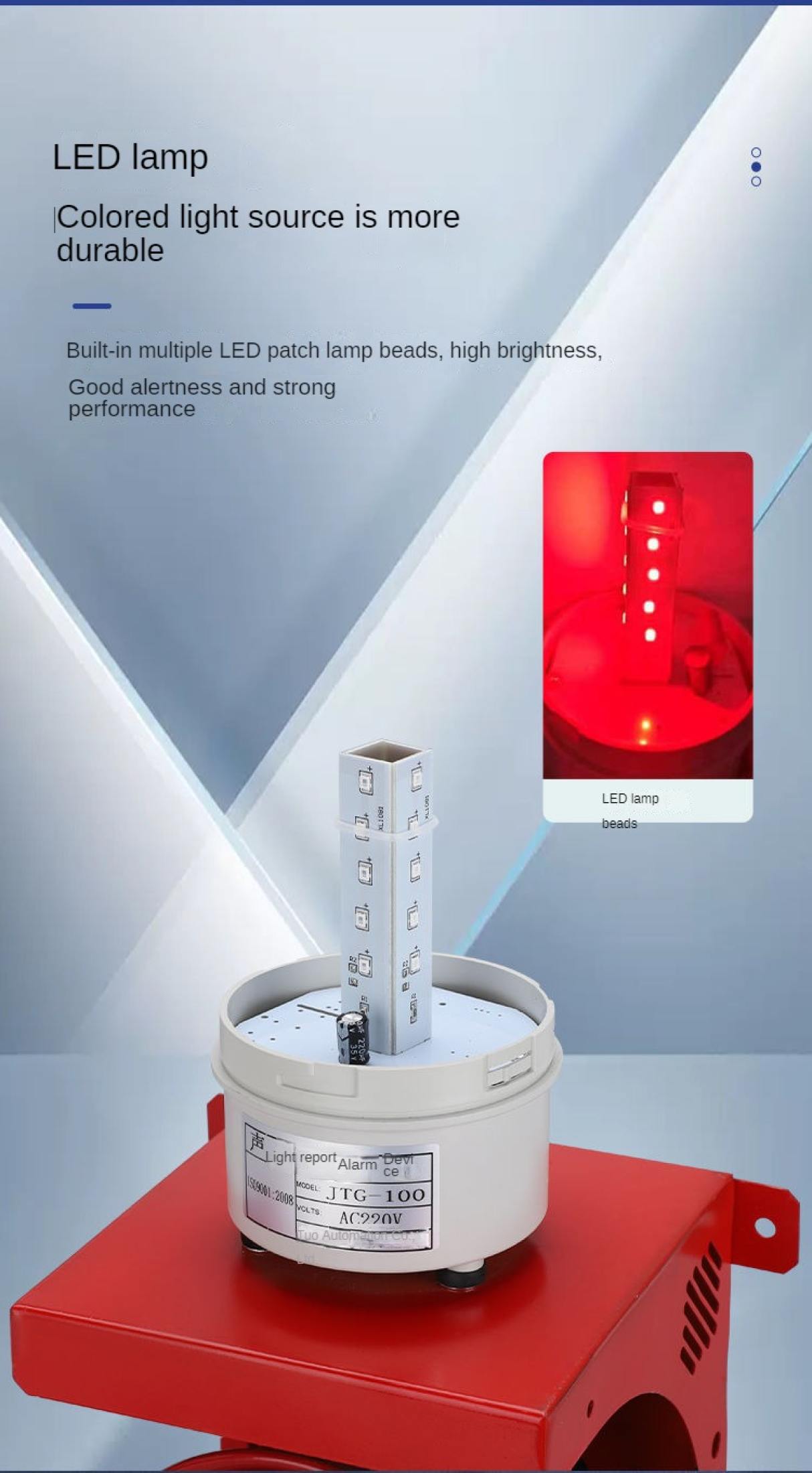 Home Office & Shop Hotel Fire Alarm Industrial Flashing Sound Strobe ...