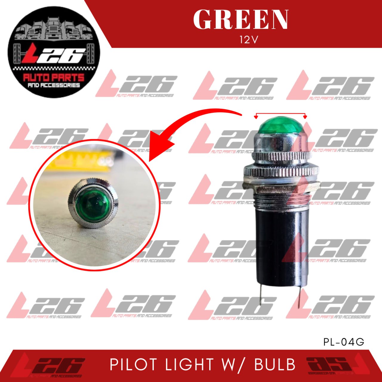 12volts 2T Warning Pilot Light Bulb Indicator Car Boat Van Power ...