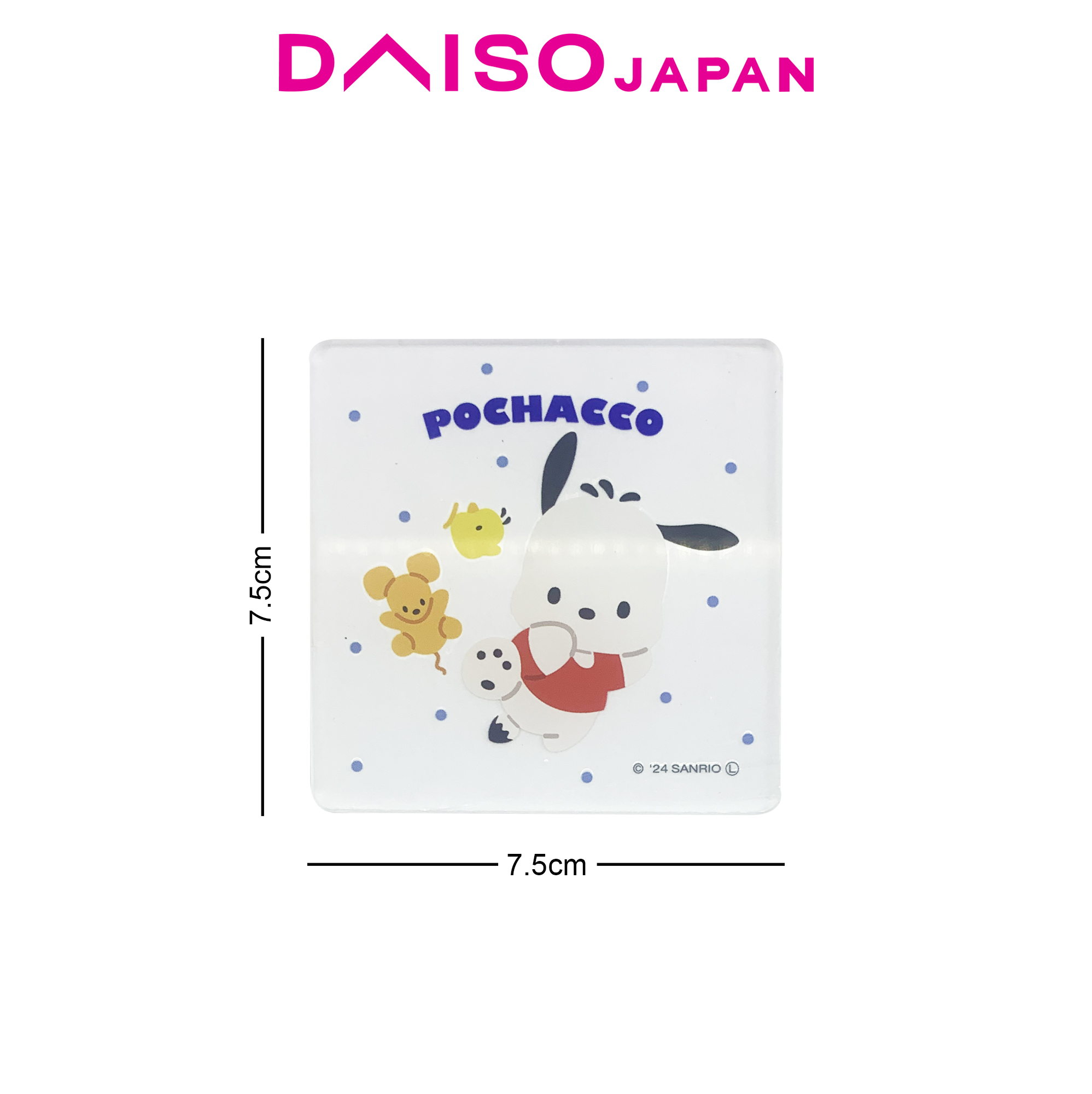 Daiso Sanrio Pochacco Acrylic Coaster | Shopee Philippines