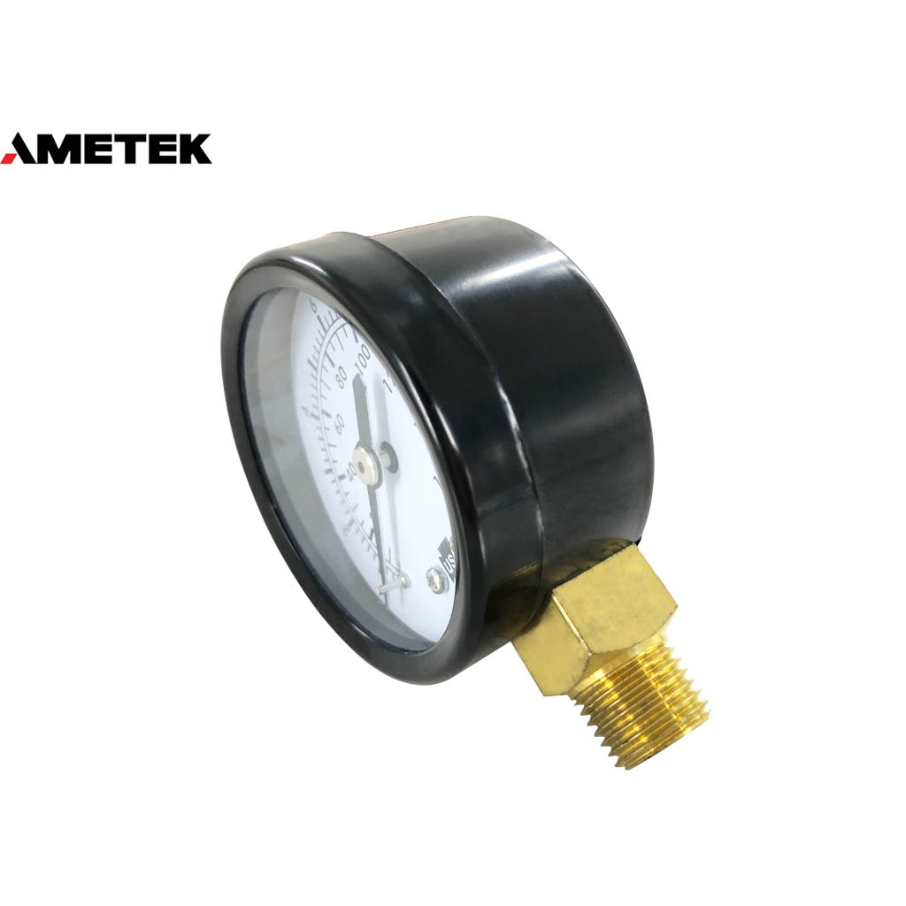 Ametek 200 PSI Air Pressure Gauge Dual Scale for Compressor Water Pump ...