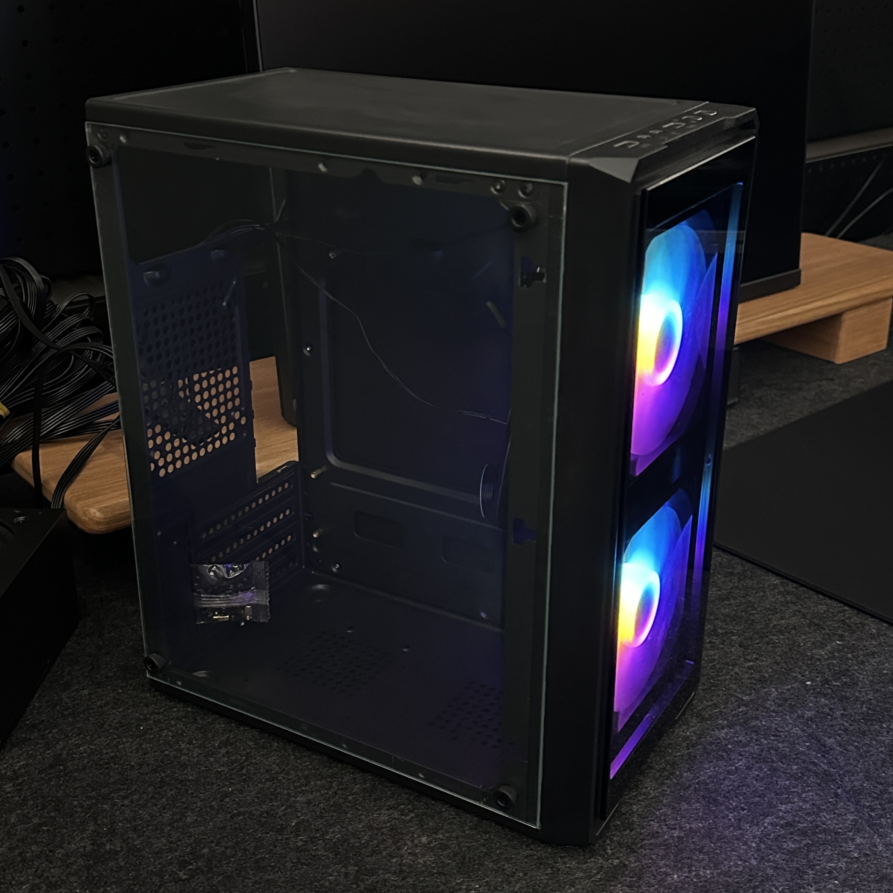 Esgaming CA01G Gaming Pc Case with Tempered Glass Panel Micro Atx Mini ...