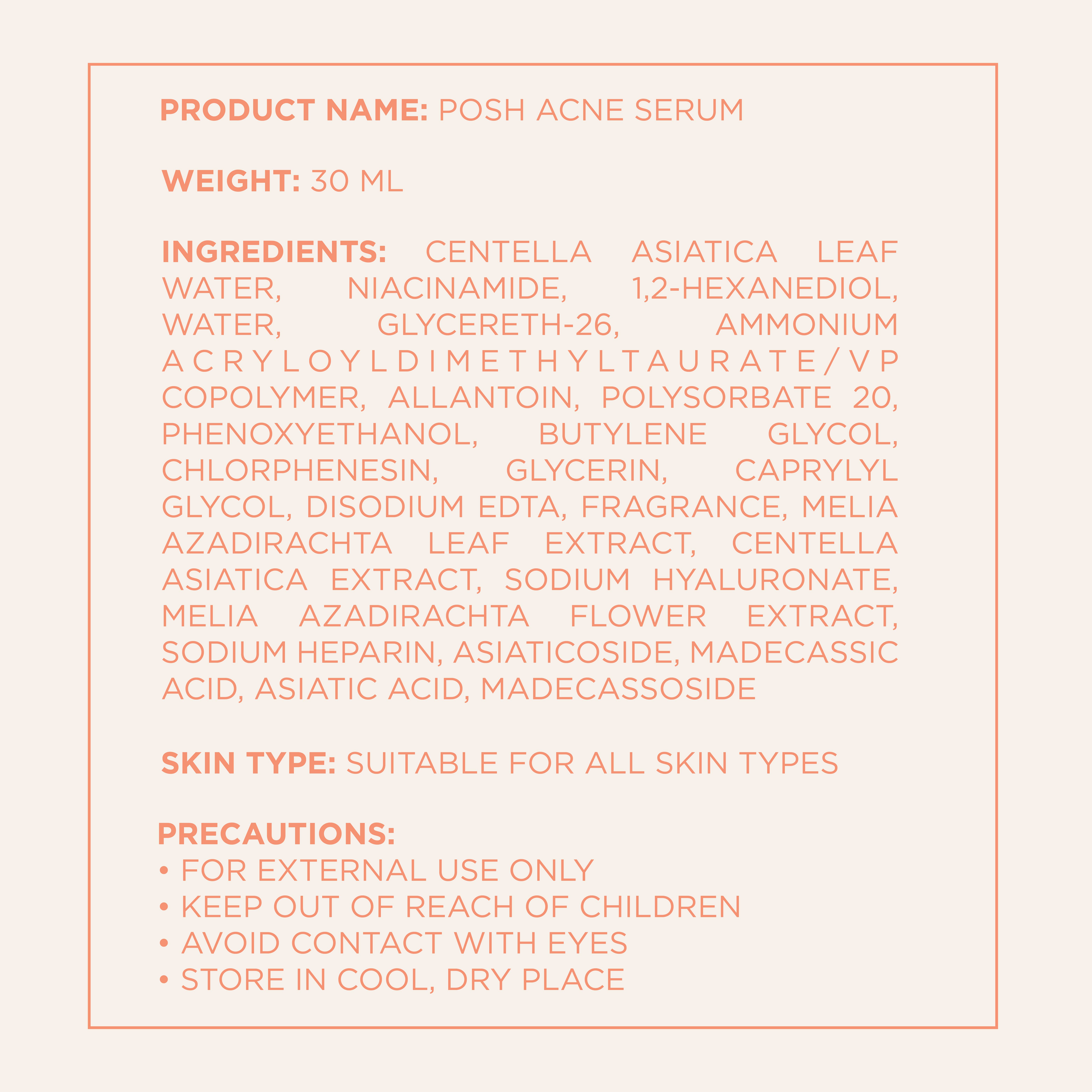 Posh Skin Acne Serum 30ml | Shopee Philippines