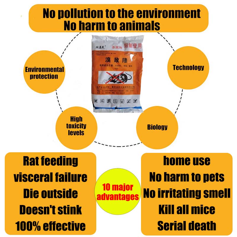 1000x stronger than a cat big rat killer poison 500g Harmless to people ...
