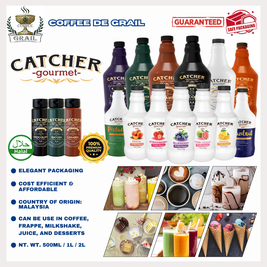 Catcher Gourmet Matcha Sauce 2L – Premium Authentic Green Tea Flavor ...