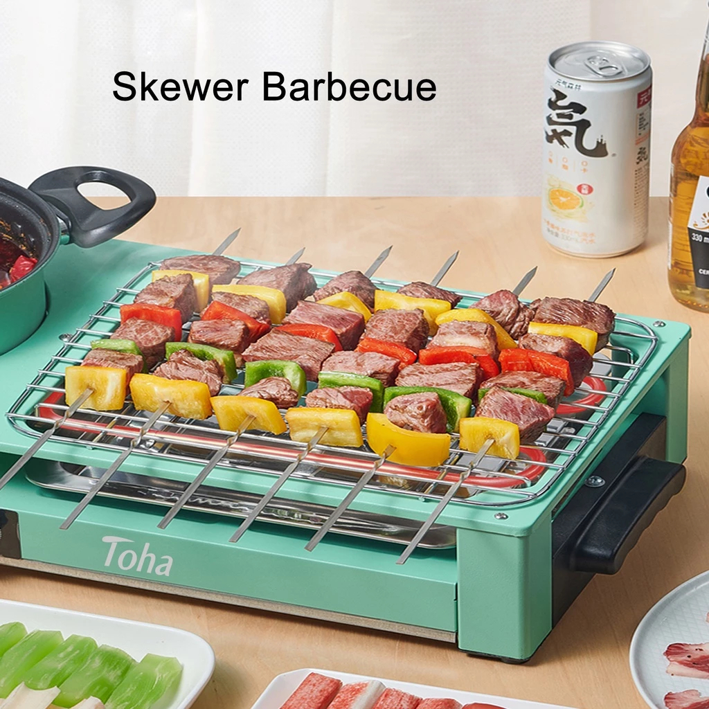 Toha bbq grill Barbecue Multi-Function Skewer Cooker Electric Bbq Pan ...