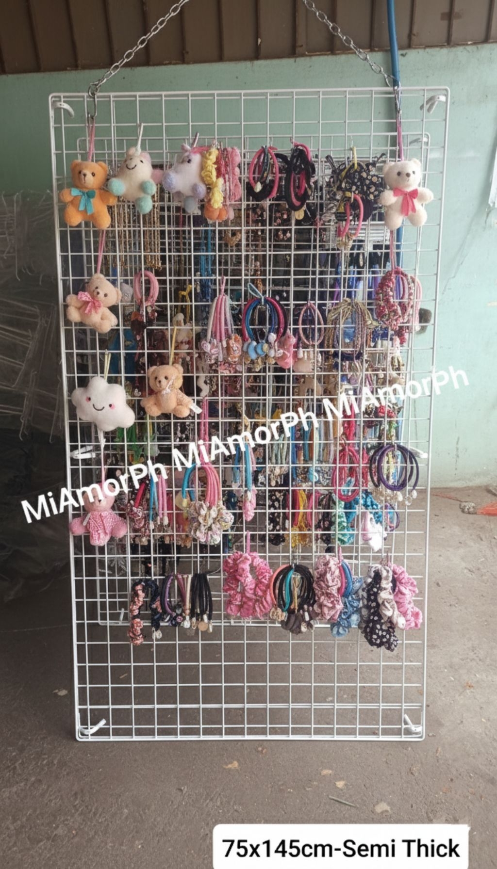 (75X145CM-THICK) HEAVY DUTY WALL GRID PANEL | MESH WIRE WALL MOUNTED ...