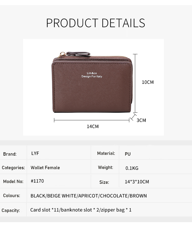 Mumu 1170 Daily Essential Bi-Fold Snap Button Closure Wallet with ...