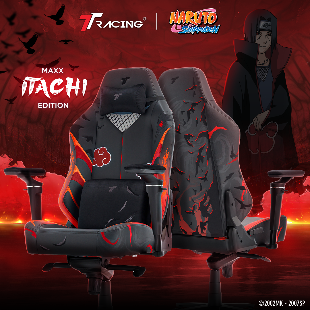 TTRacing Maxx Itachi Edition Gaming Chair | Naruto Akatsuki Collection ...
