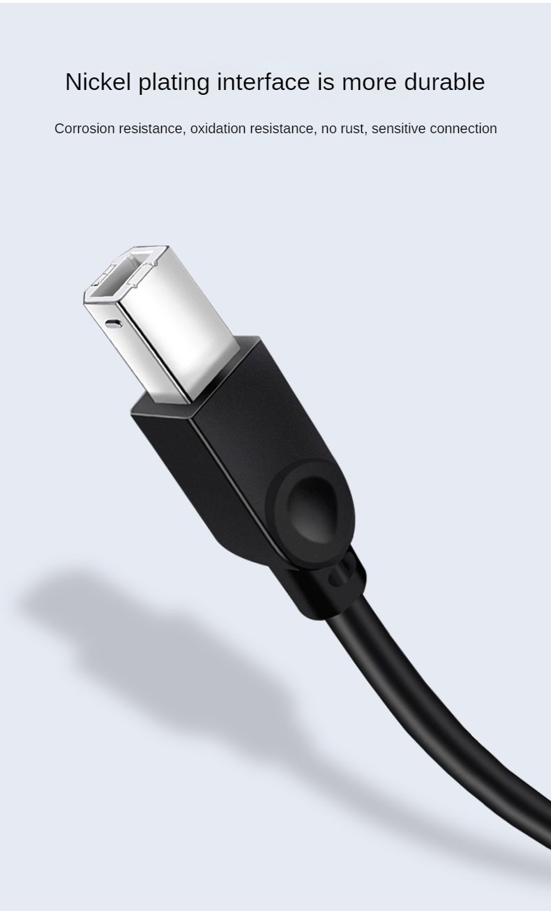 JH-LINK USB 2.0 Printer Cable Male to Male for HP Canon Epson Printers ...