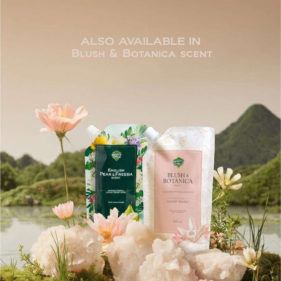 Mighty Shield Antibacterial Liquid Hand Soap - ENGLISH PEAR & FREESIA ...