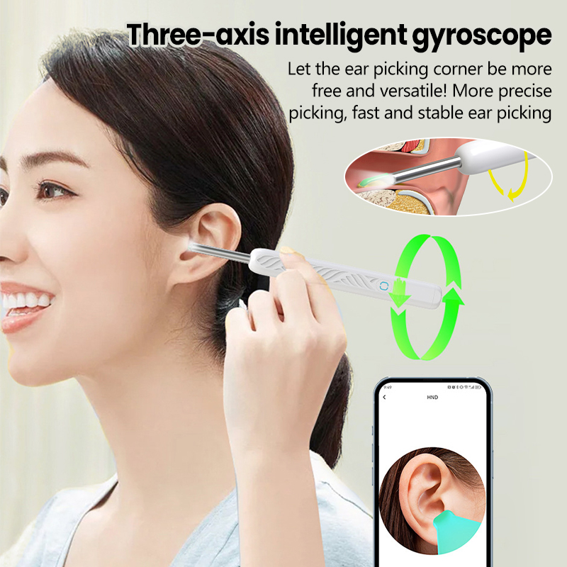 Wireless Wi-fi Visual Ear Cleaner Otoscope Ear Wax Removal Tool with ...