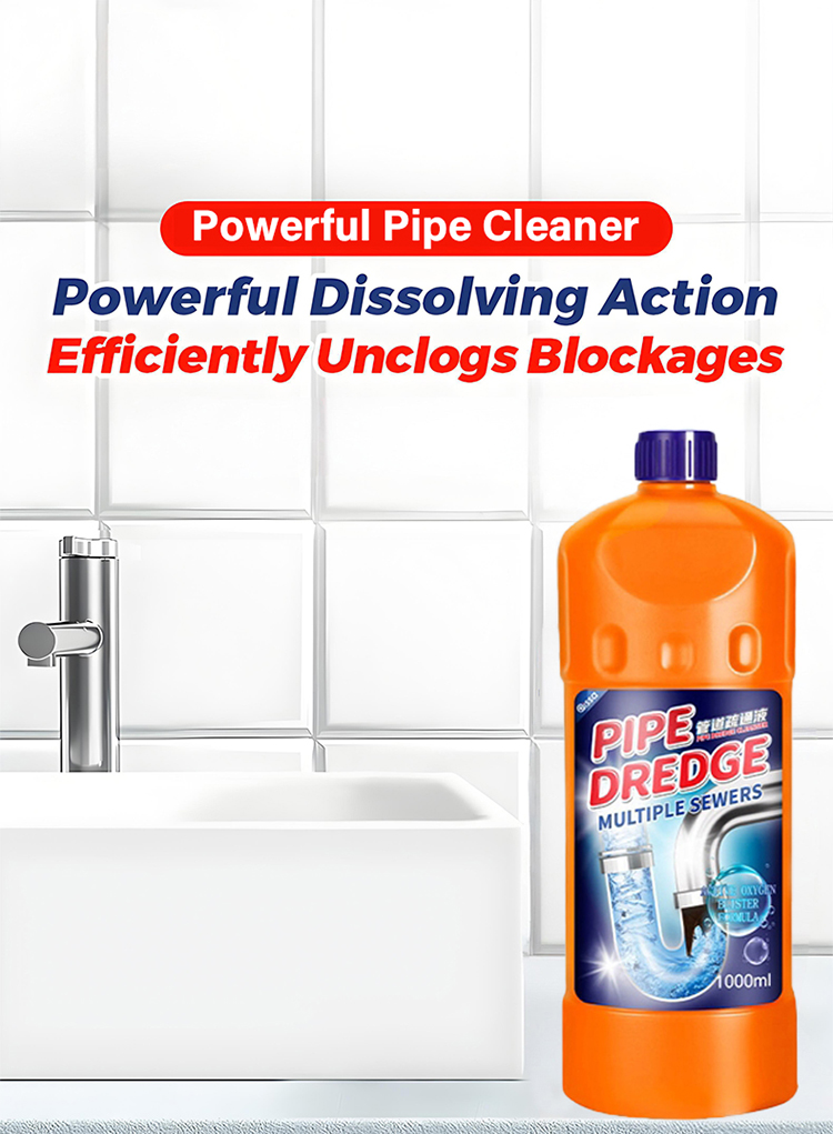 1000ML Drain Cleaner – Powerful Pipe Dredging Agent for Toilet, Sink ...