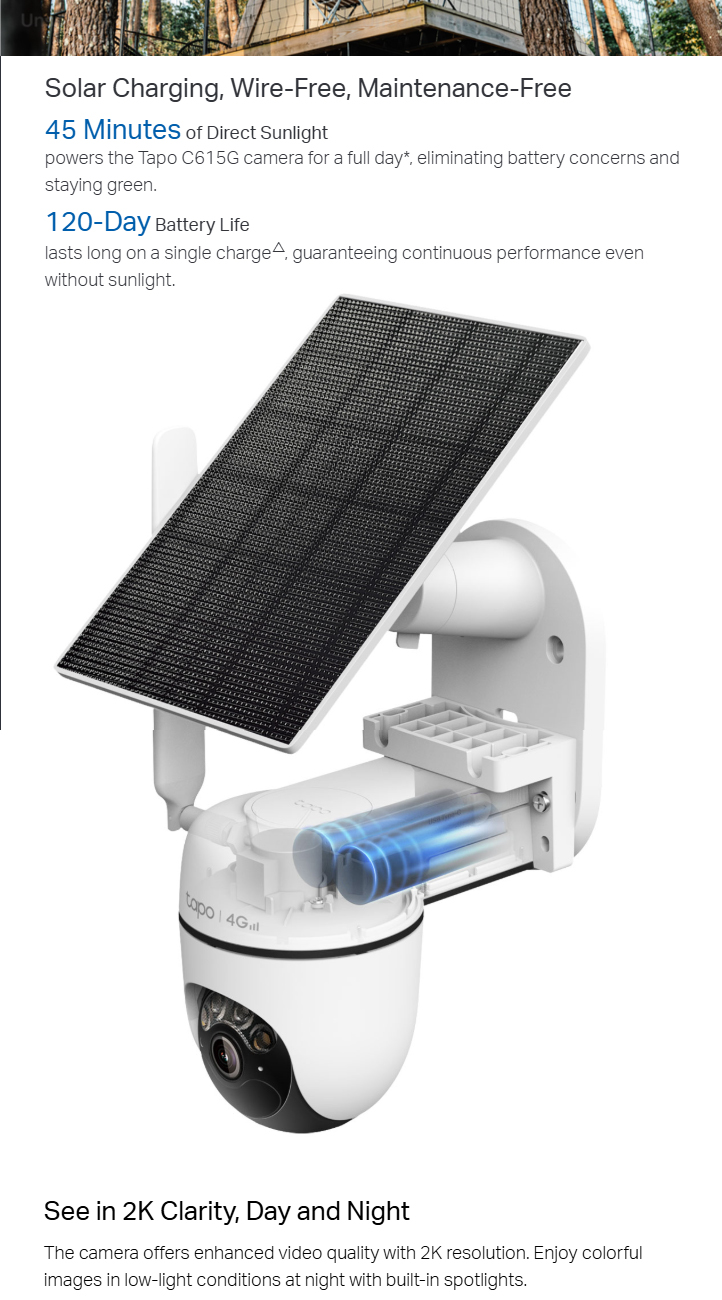 Tapo Official Store | TP-Link | C615G KIT | Solar-Powered | Pan/Tilt ...
