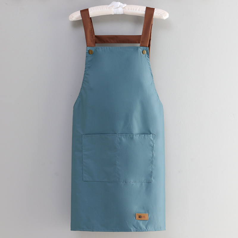 AMOY Waterproof Apron Kitchen Oil-Proof Apron Barista With Pocket For ...
