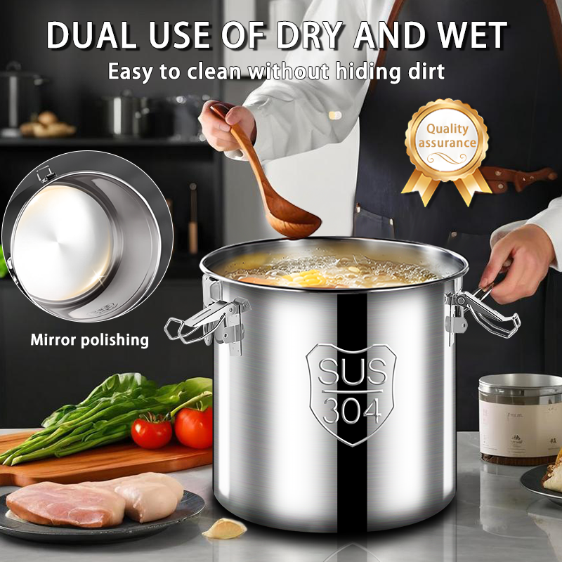 304 Stainless Steel Food Storage Container – Perfect for Rice Grains ...