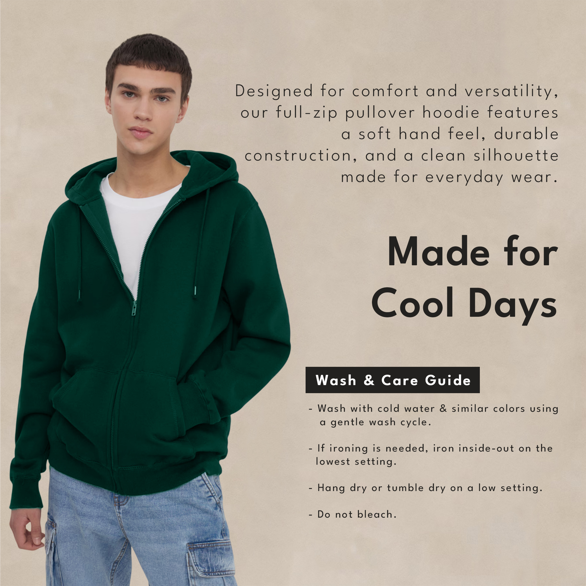 Kanvas Apparel Pro Ex Series Unisex Hoodie Jacket Full Zip with Pockets ...