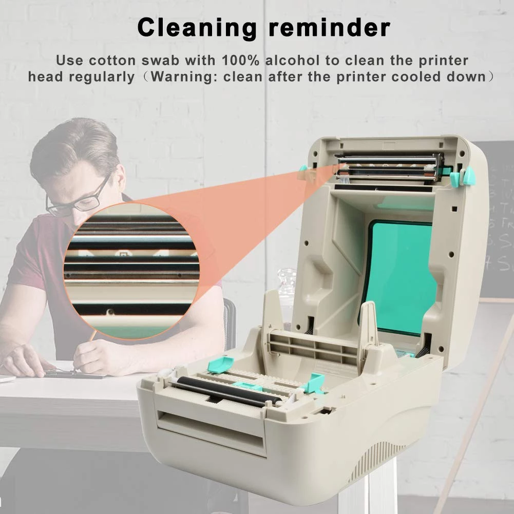 High-Speed USB Port Thermal Printer Label Barcode Printer Thermal ...