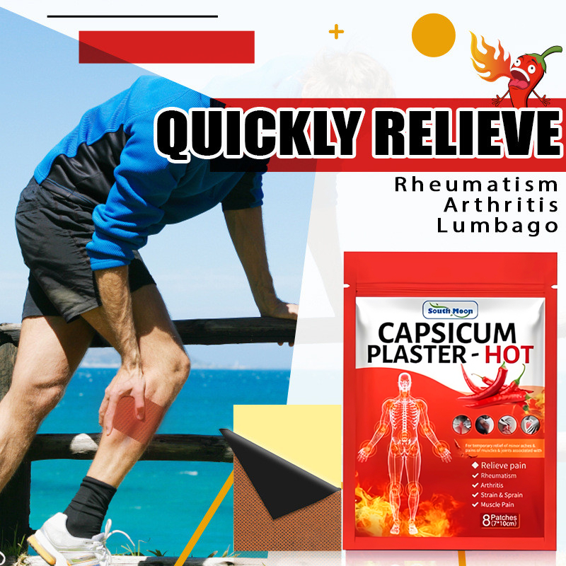 16pack Pain Relief Patch with Capsicum and Menthol for Long-Lasting ...