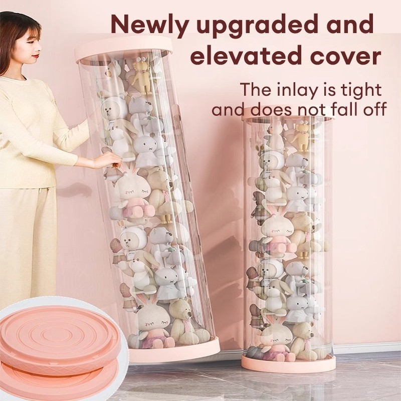 JOVNO 90/150cm Stuffed Doll Storage Bucket With Zipper DIY Toy Storage ...