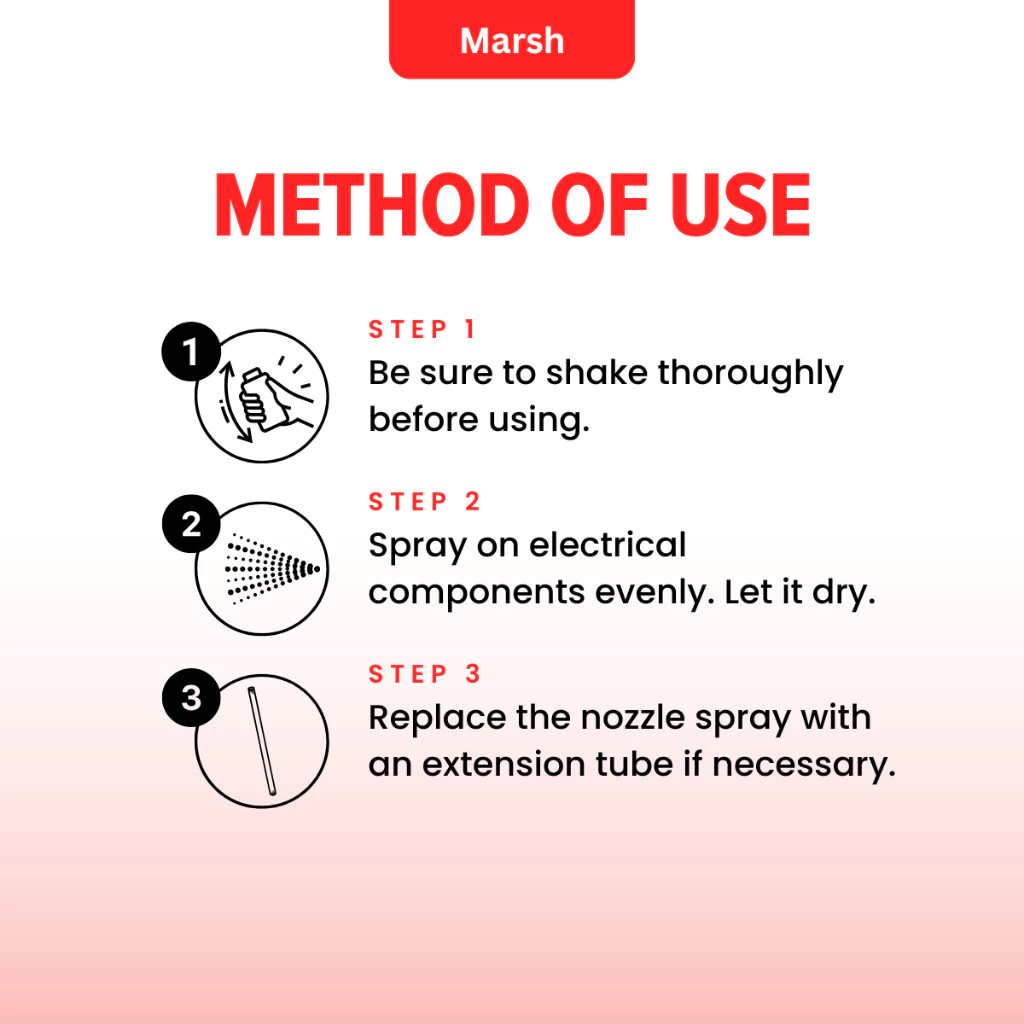 Marsh Contact Cleaner For Electronic Industrial Removes Dust Grease ...