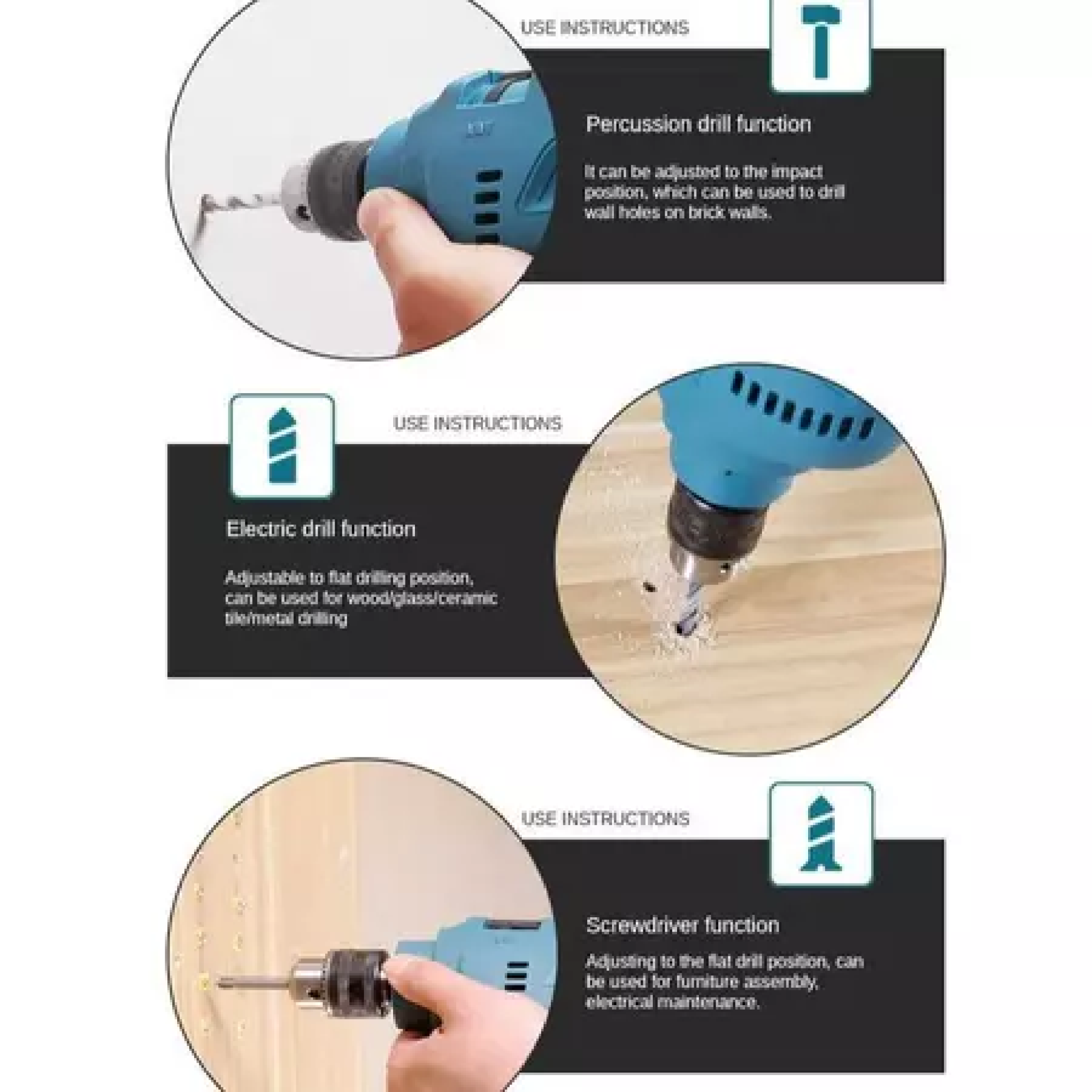 MAKITA 1000W Original 2 in 1 Impact Drill and Angle Grinder with FREE ...