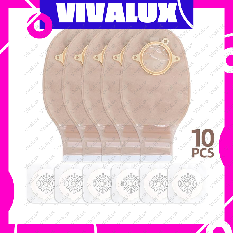 One-piece Colostomy Bag with Flexible Skin Barrier Waterproof Ostomy ...