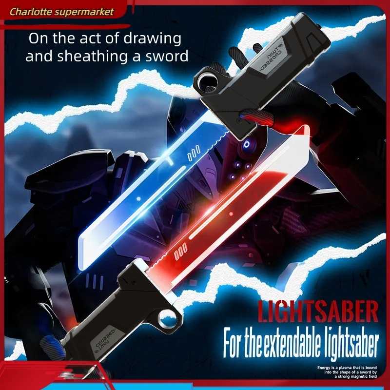 Double-edged lightsaber, double-headed telescopic bearing rotating ...