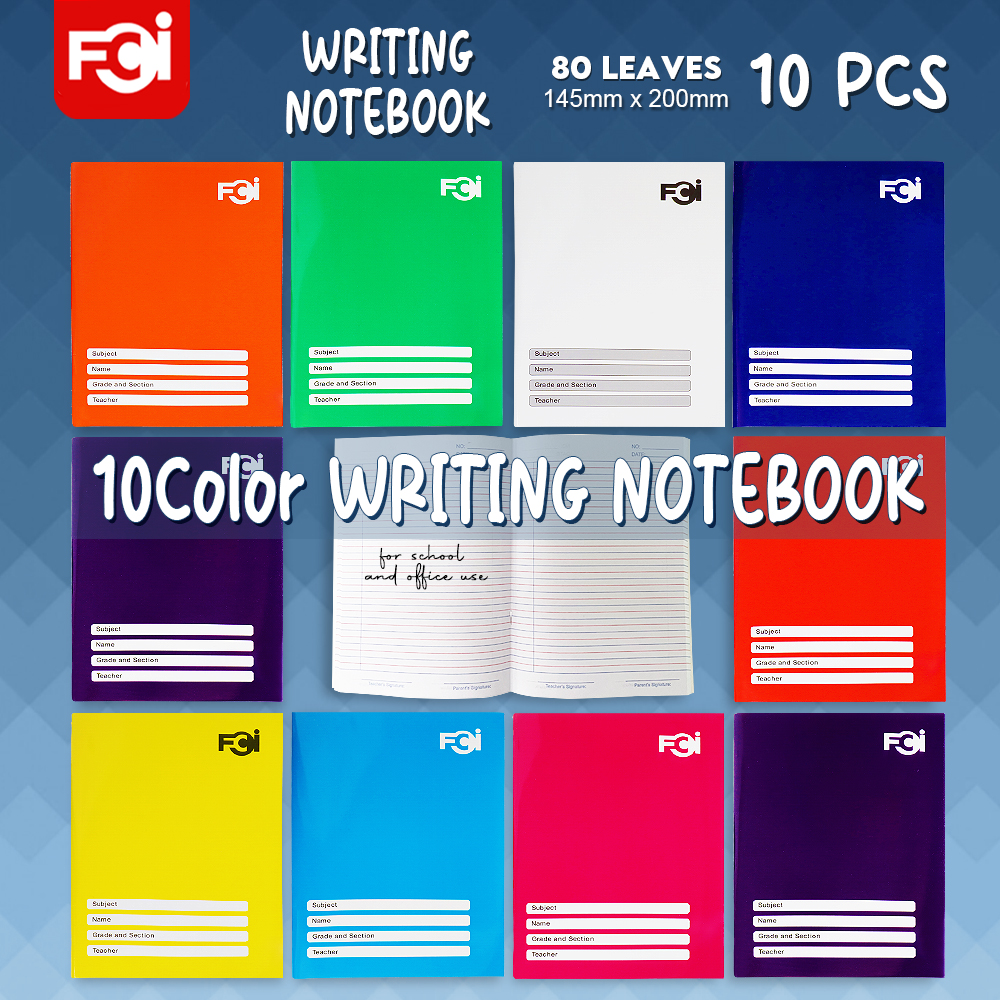 FCI Writing Notebook, Compo, Spiral, Yarn Notebook Neon Random Color ...