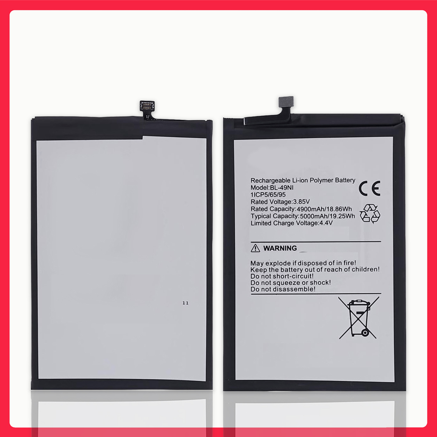 BL-49NI high quality battery for ITEL A70 (A665L) capacity 5000mah ...
