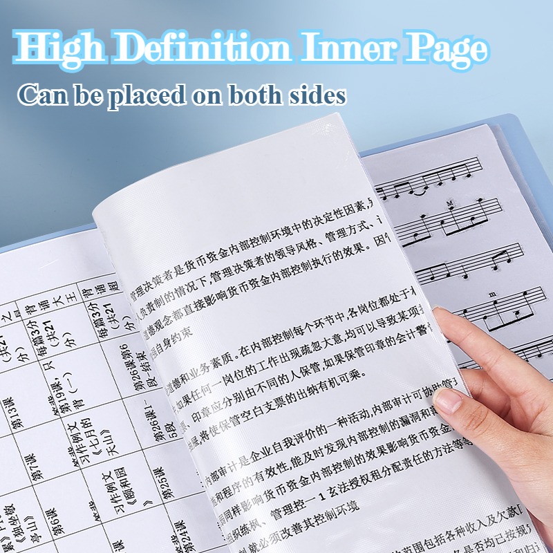 Long Clear Folder Clear Book Presentation Book Art Portfolio ...