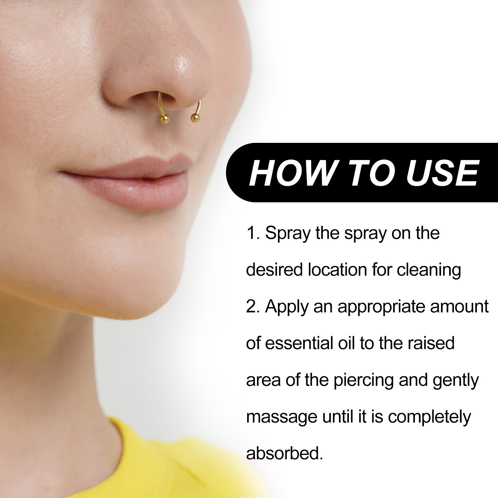 Piercing Aftercare Spray Set | Irritated Piercing Relief Spray (Iwas ...