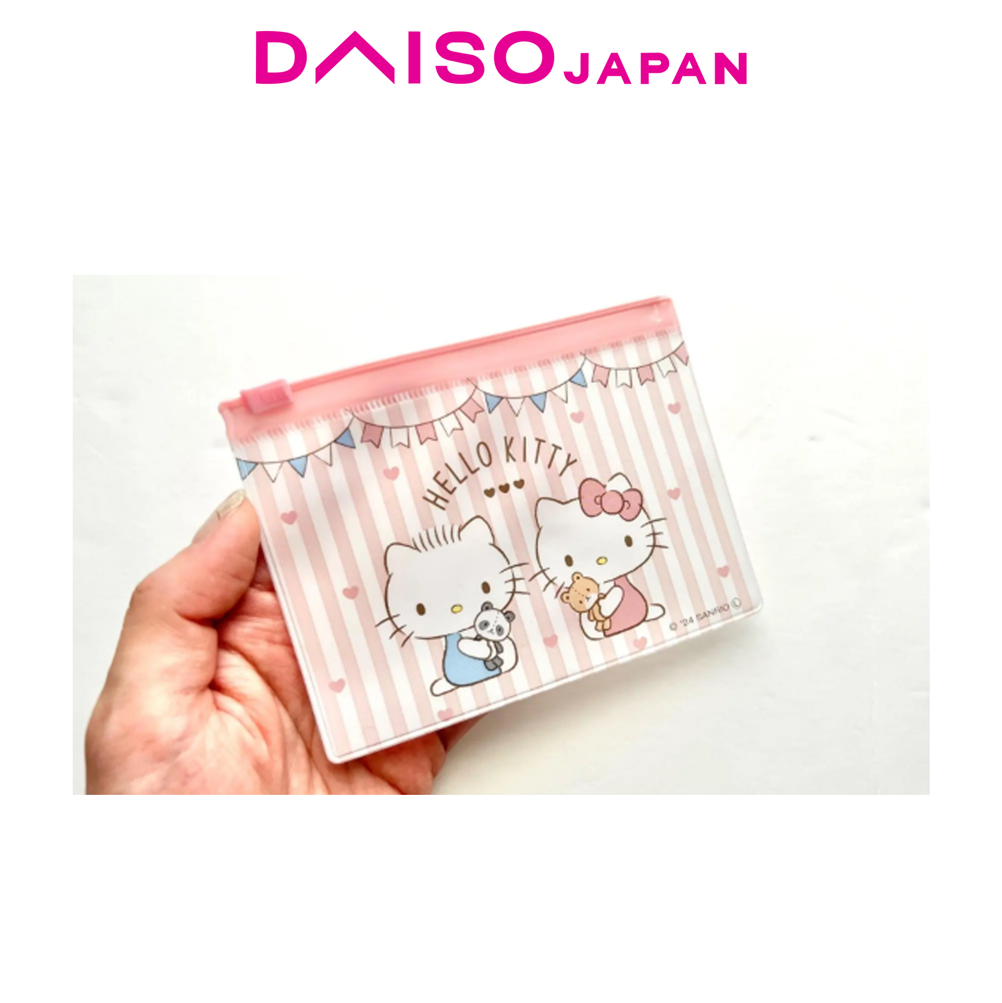 Daiso Sanrio Hello Kitty Plush Medium Fastener Case | Shopee Philippines