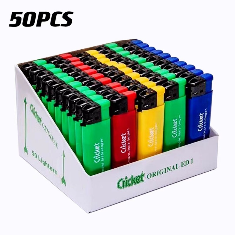 cricket lighter 50 pcs Lighter Assorted Color Cricket Lighter Yowant ...