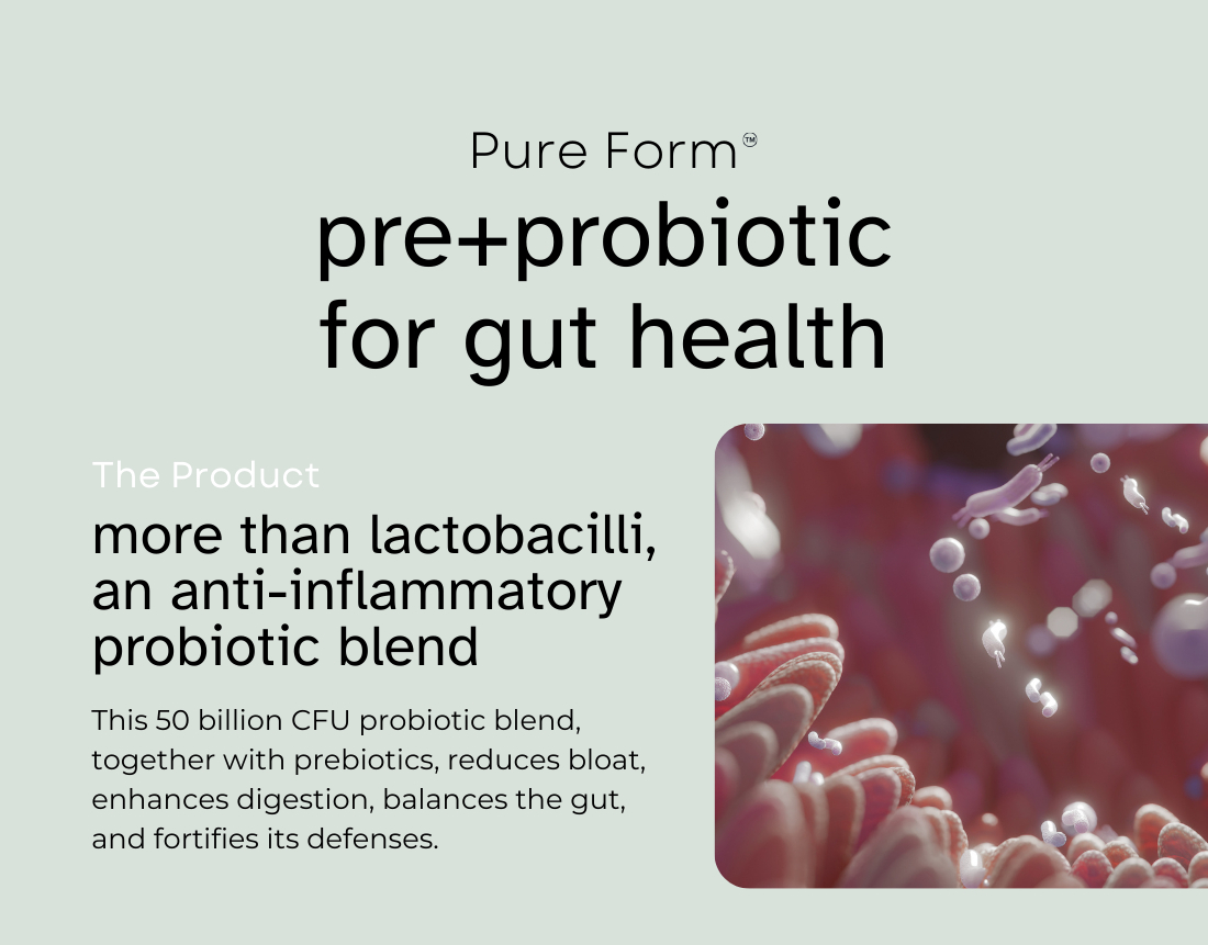 [SALE] Pure Form Gut Health Pre + Probiotics 50 Billion CFU with ...