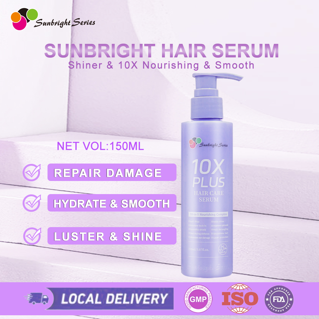 Sunbright Series 10X Nourishing Hair Serum Complex 150ml Anti Frizz ...
