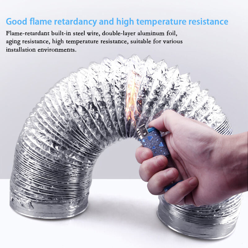 2/5M Ventilation Duct 4/6/8/10/12 inches Air Ventilation Hose Flexible ...