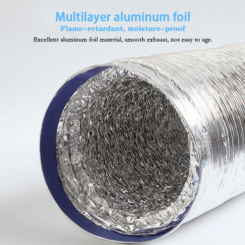 2/5M Ventilation Duct 4/6/8/10/12 inches Air Ventilation Hose Flexible ...
