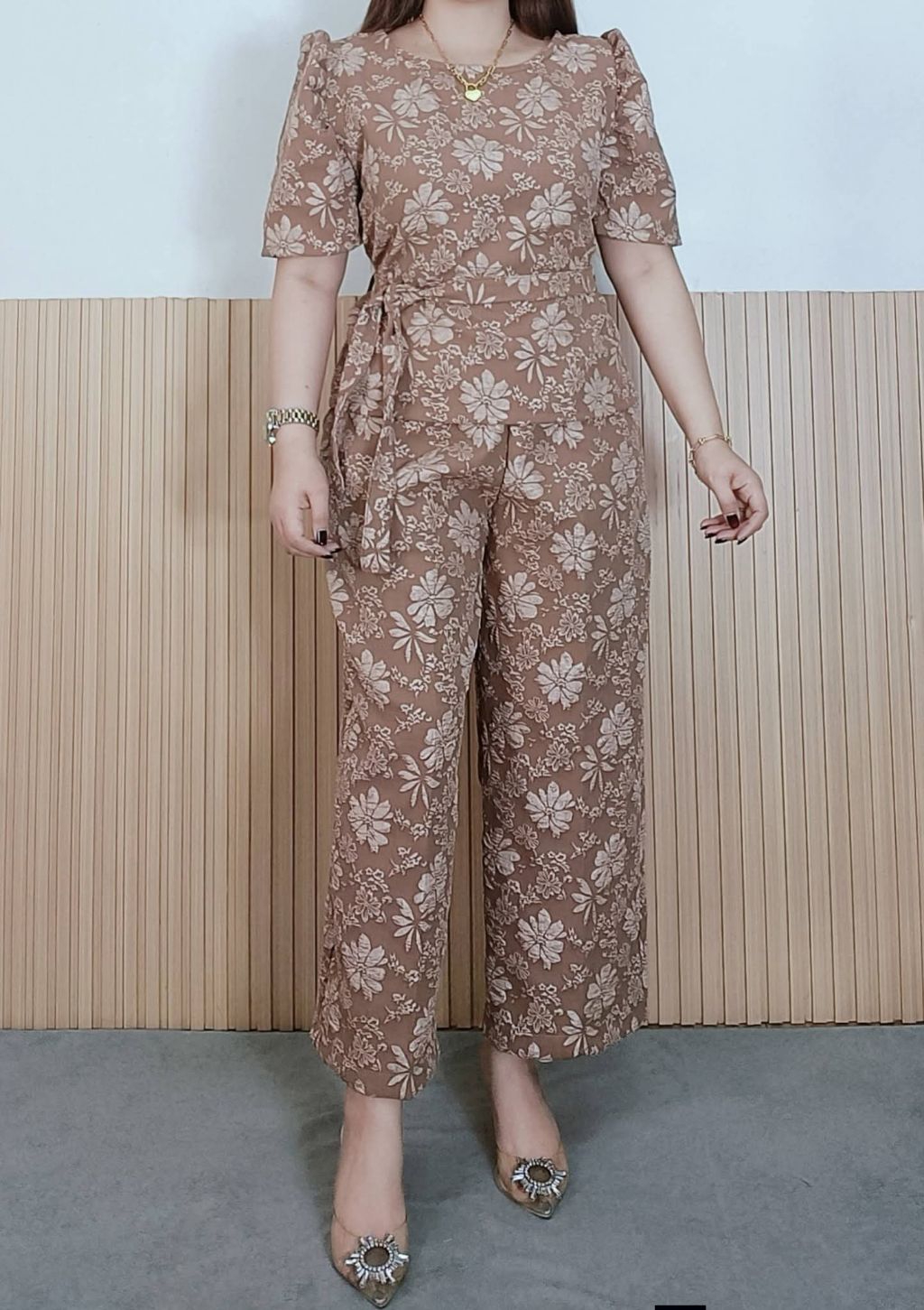 Filipiniana terno pants with 2side pockets | embossed fabric | Shopee ...