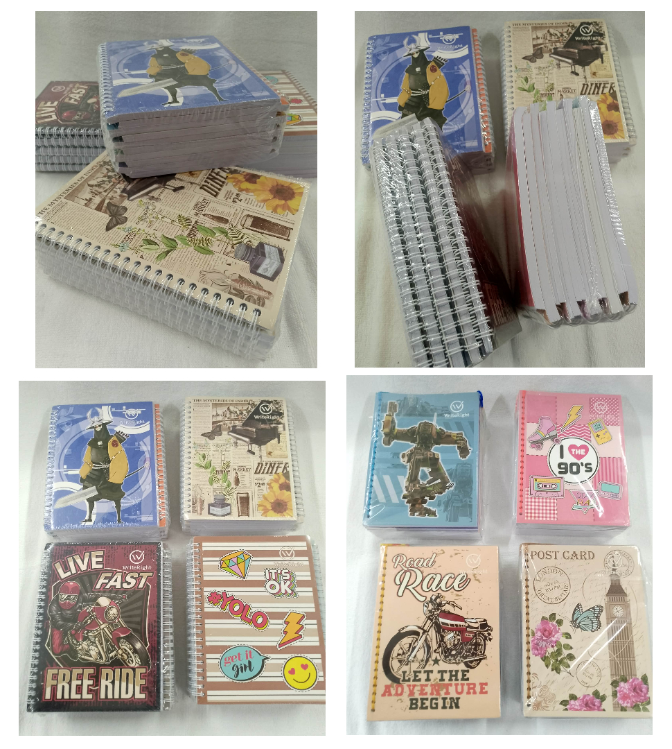 (1Bundle/10Pcs) Spiral/Yarn Character Cartoon Notebook for Grade School ...