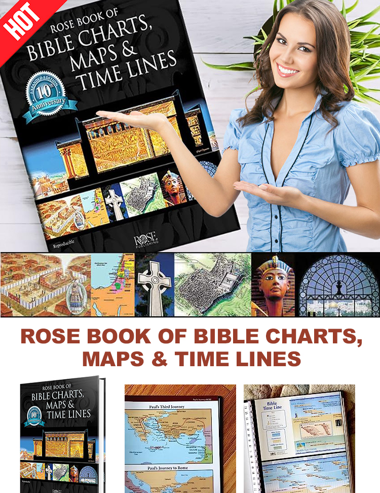 Bible Charts Maps Timelines Visual Guide Book Biblical History Study ...