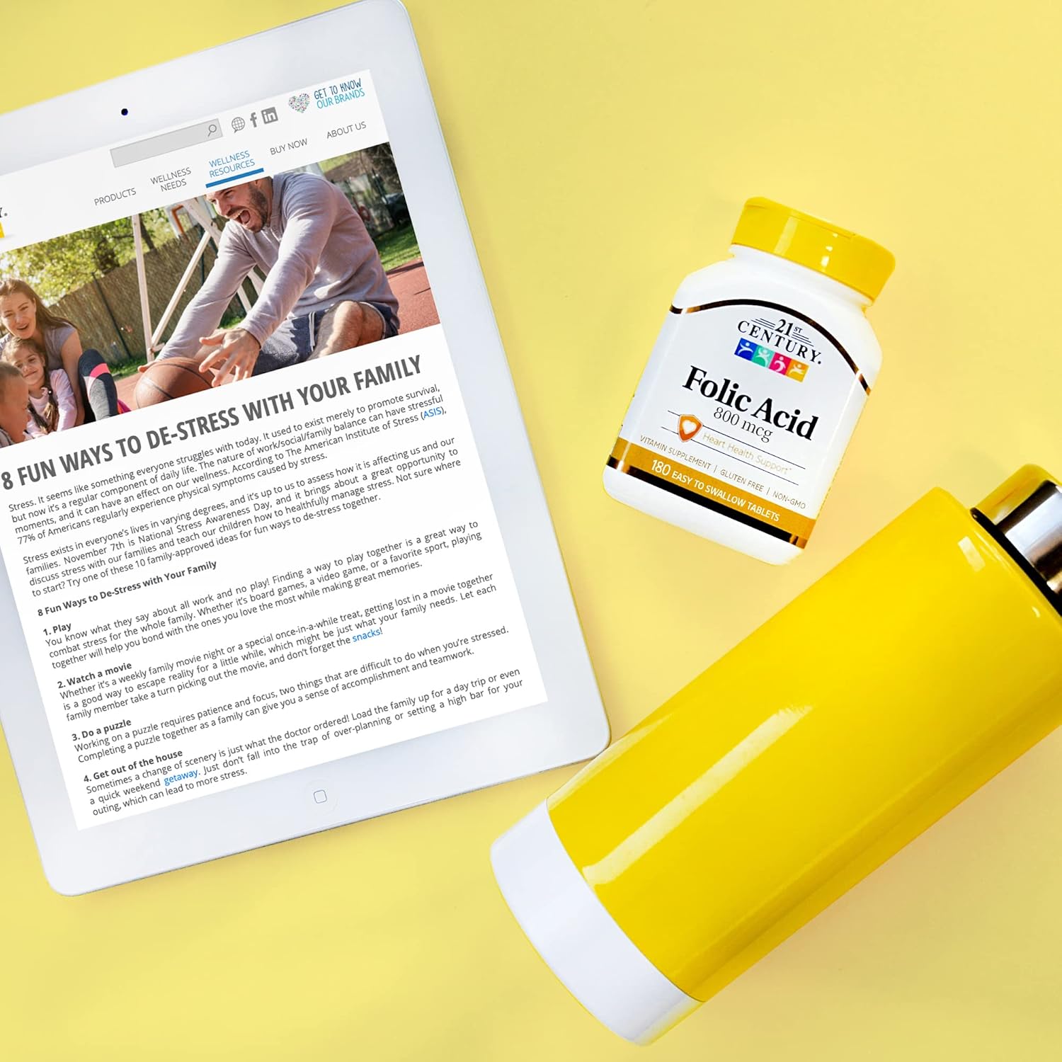 USA Onhand | 21st Century, Folic Acid ( Supports Healthy Brain Function ...