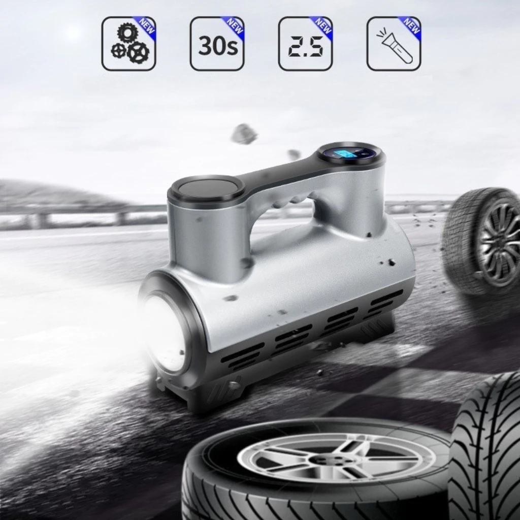 12V AIR COMPRESSOR ST211A Car Tire Inflator Portable 150 PSI Air ...