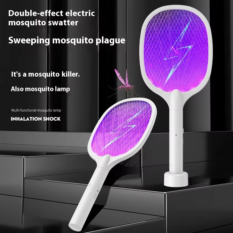 2 in 1 Mosquito Killer Racket UV Light Electric Fly Swatter Lamok ...