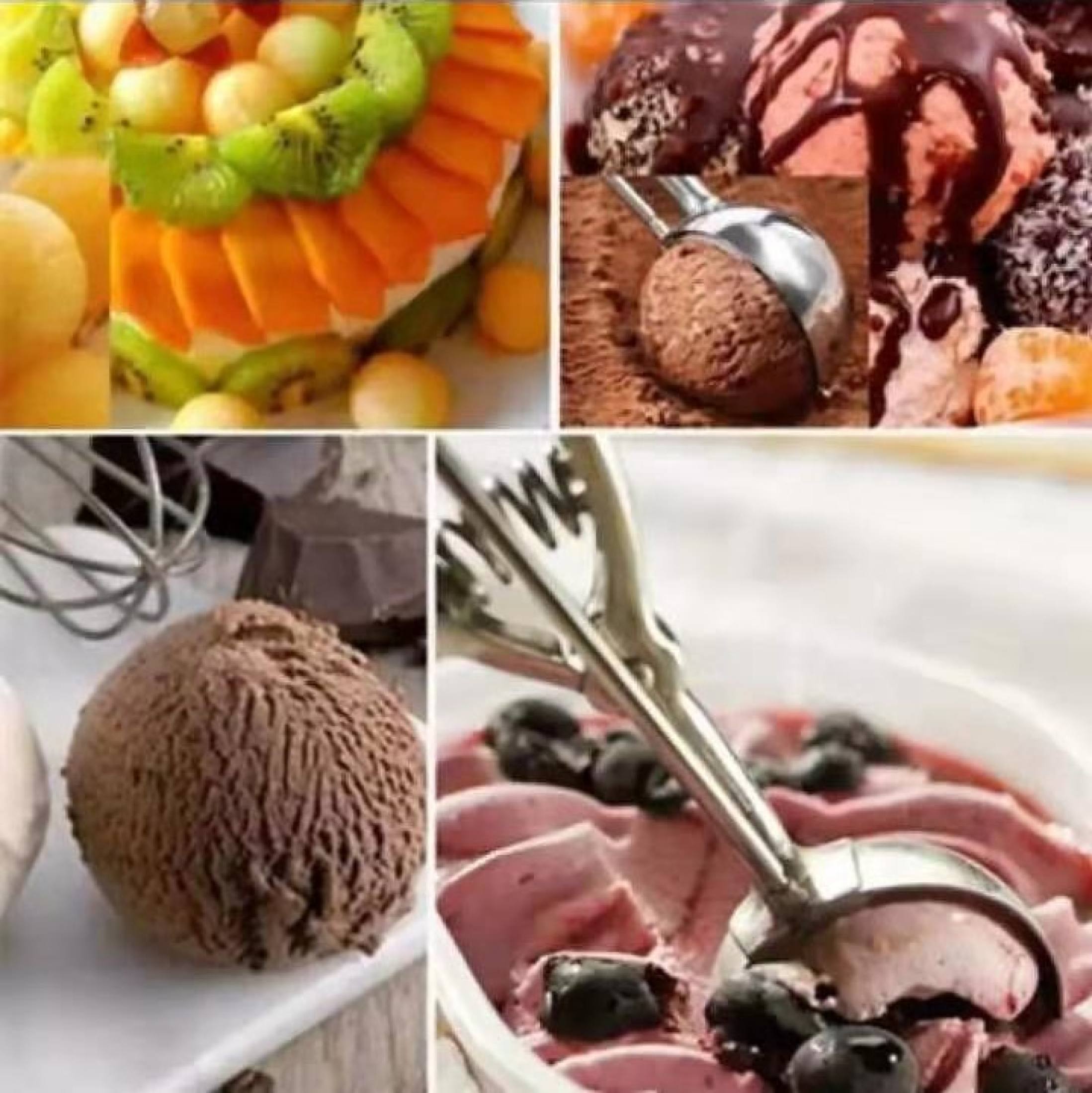 DIY Thickened 304 Stainless Steel Ice Cream Scoop Fruit Ball Maker Ice ...