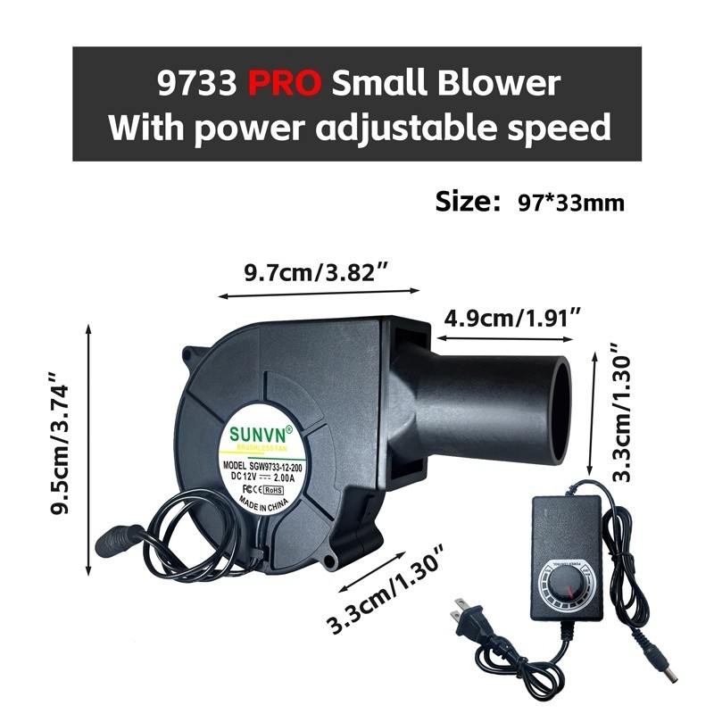 Kalan Blower Fan 220v For Use Oil 9733 RPM Air Blower With Speed ...