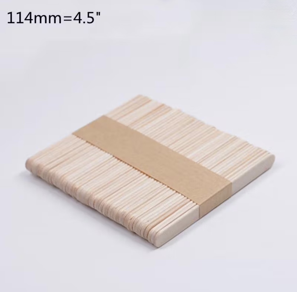 Grade A 50PCS/12PCS 4.5 inch Popsicle Stick School Kids Wooden Stick ...