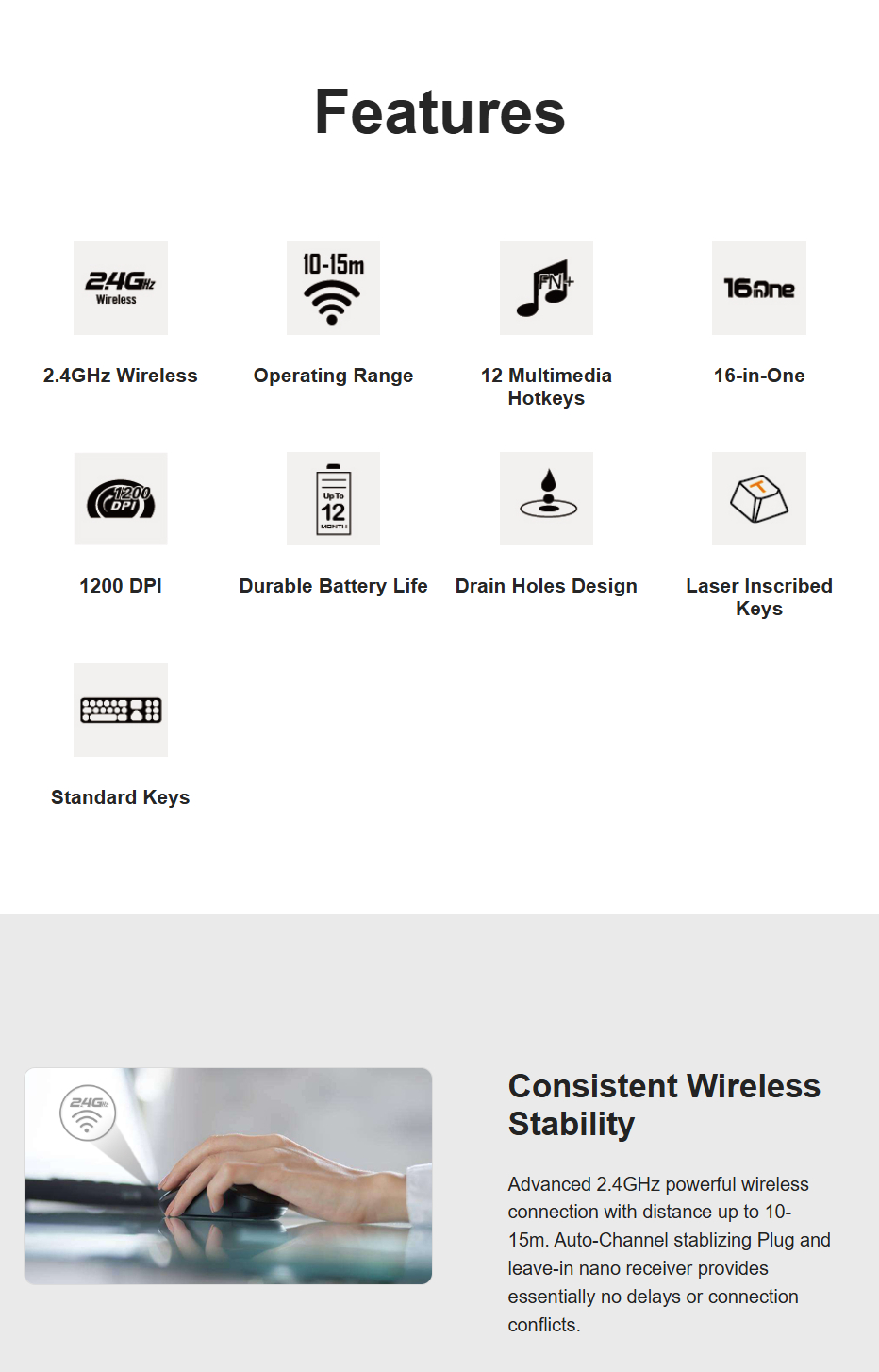 A4Tech 3330N GK-3 + G3-330N USB Nano Receiver Wireless Keyboard And ...