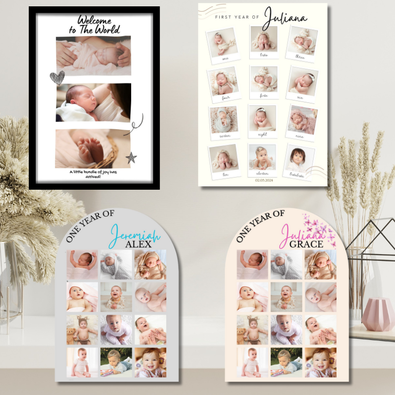 Baby Milestone SINTRA Board 5mm | Newborn Info Graph SINTRA Board 5mm ...